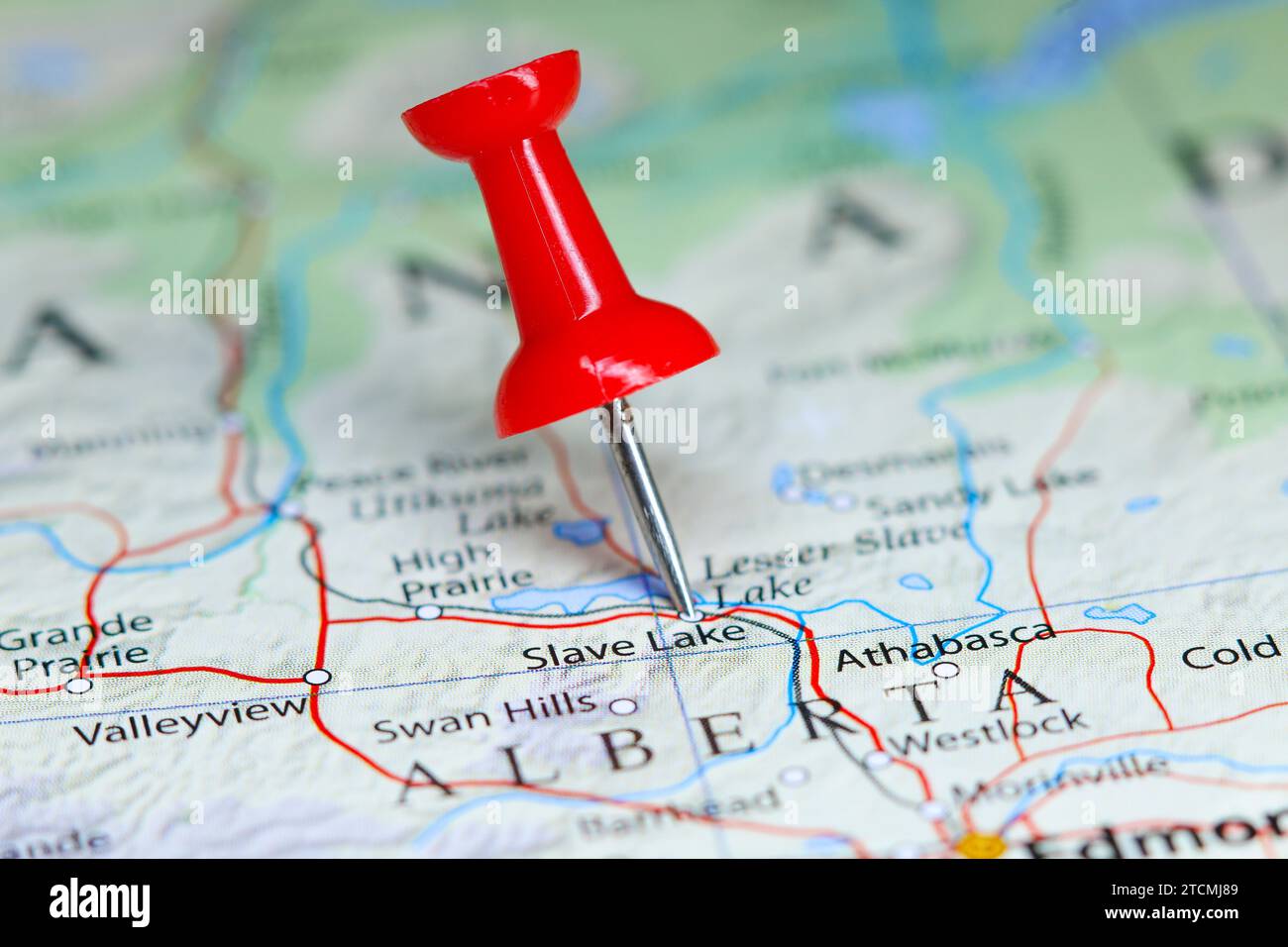 Map of slave lake hi-res stock photography and images - Alamy