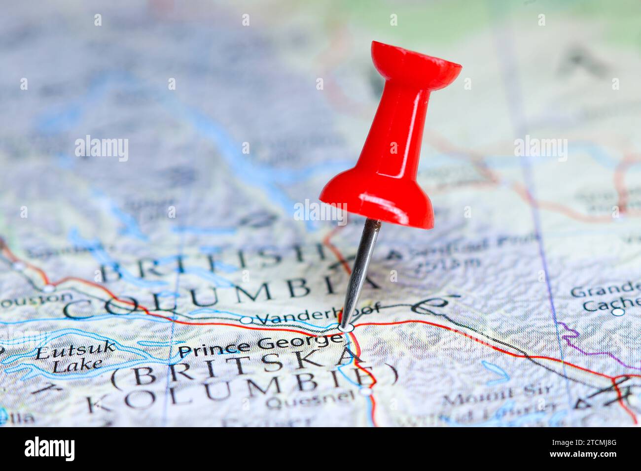 Map of prince george hi-res stock photography and images - Alamy