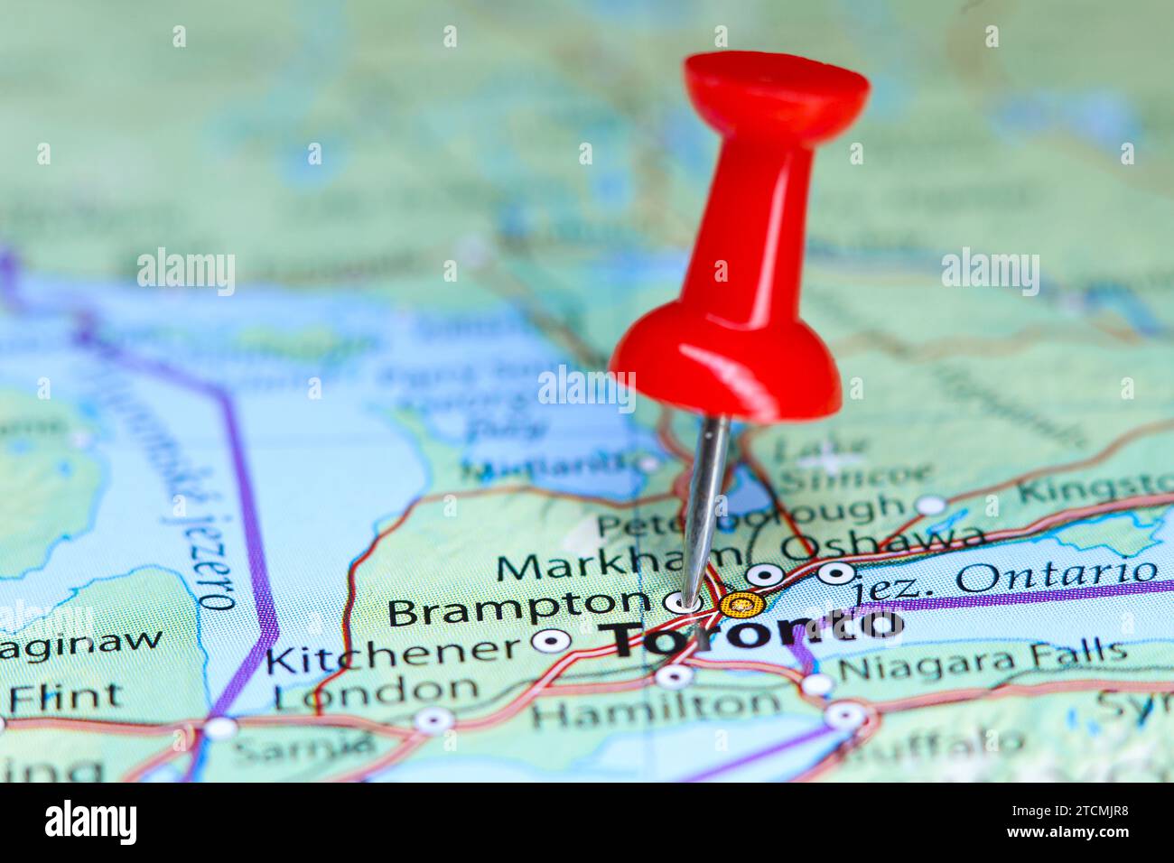 Map of brampton hi-res stock photography and images - Alamy