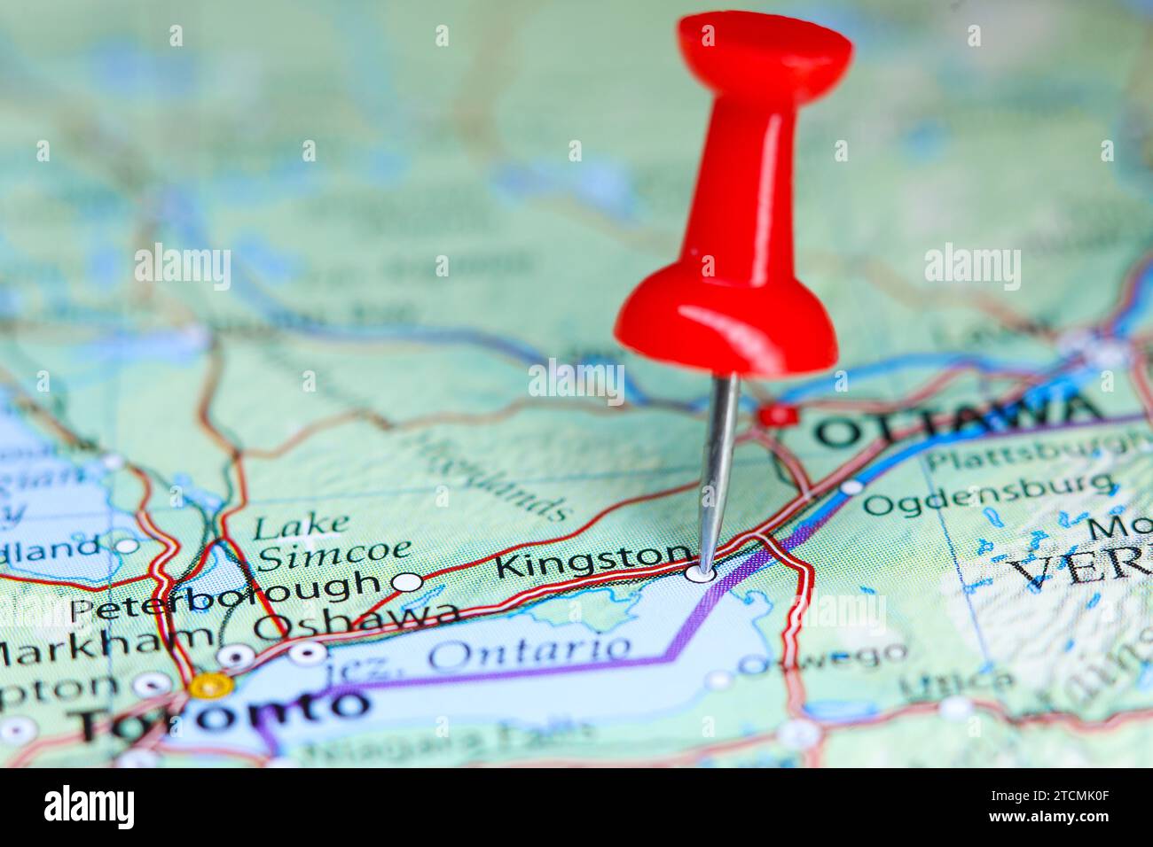 Canada map pin hi-res stock photography and images - Alamy