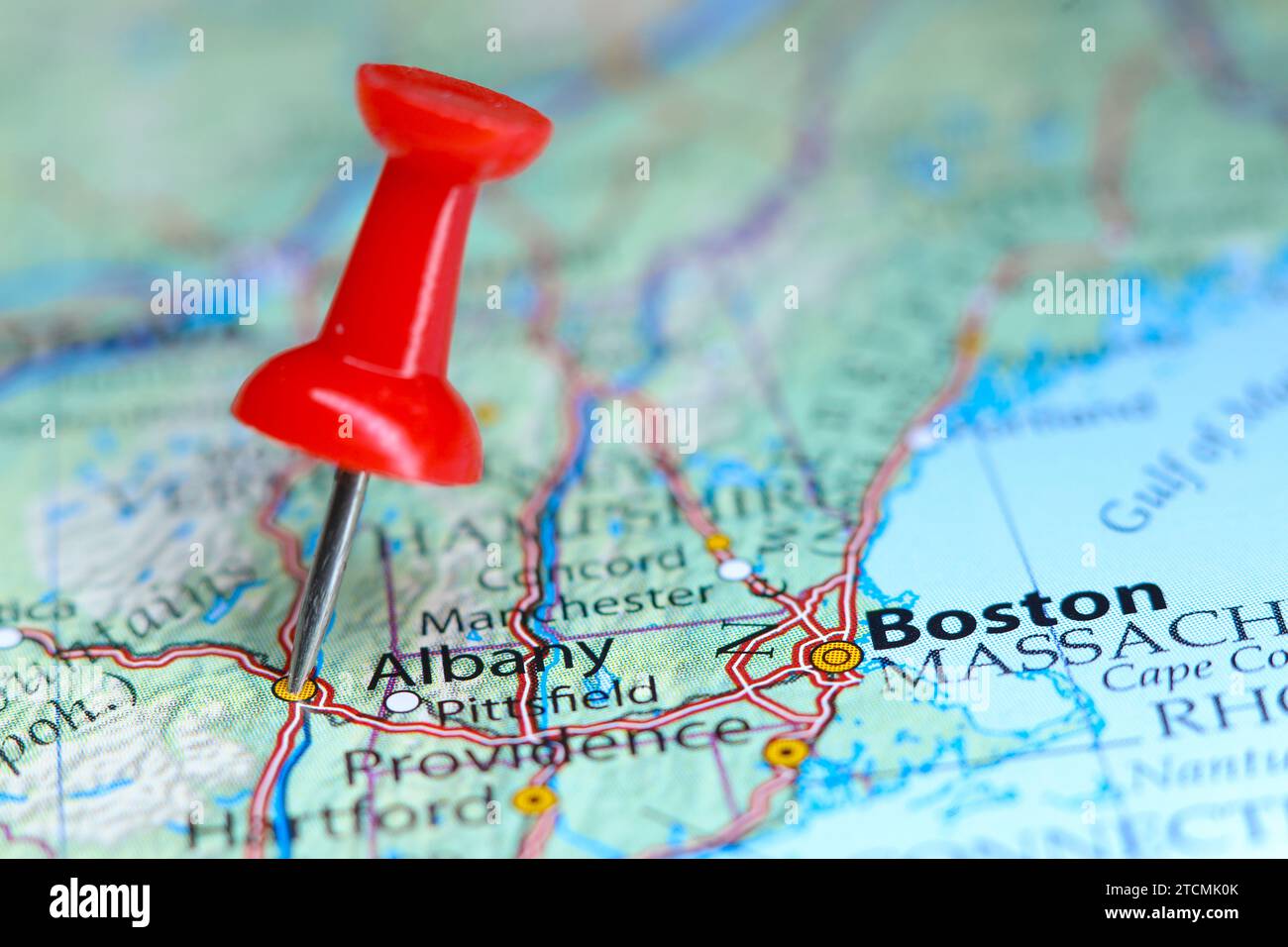 Map of albany hi-res stock photography and images - Alamy