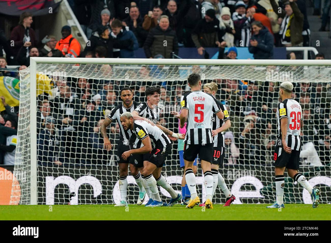 Newcastle, UK. 13th Dec, 2023. Newcastle United forward Joelinton (7 ...