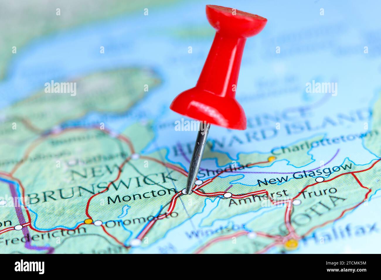 Moncton map hi-res stock photography and images - Alamy