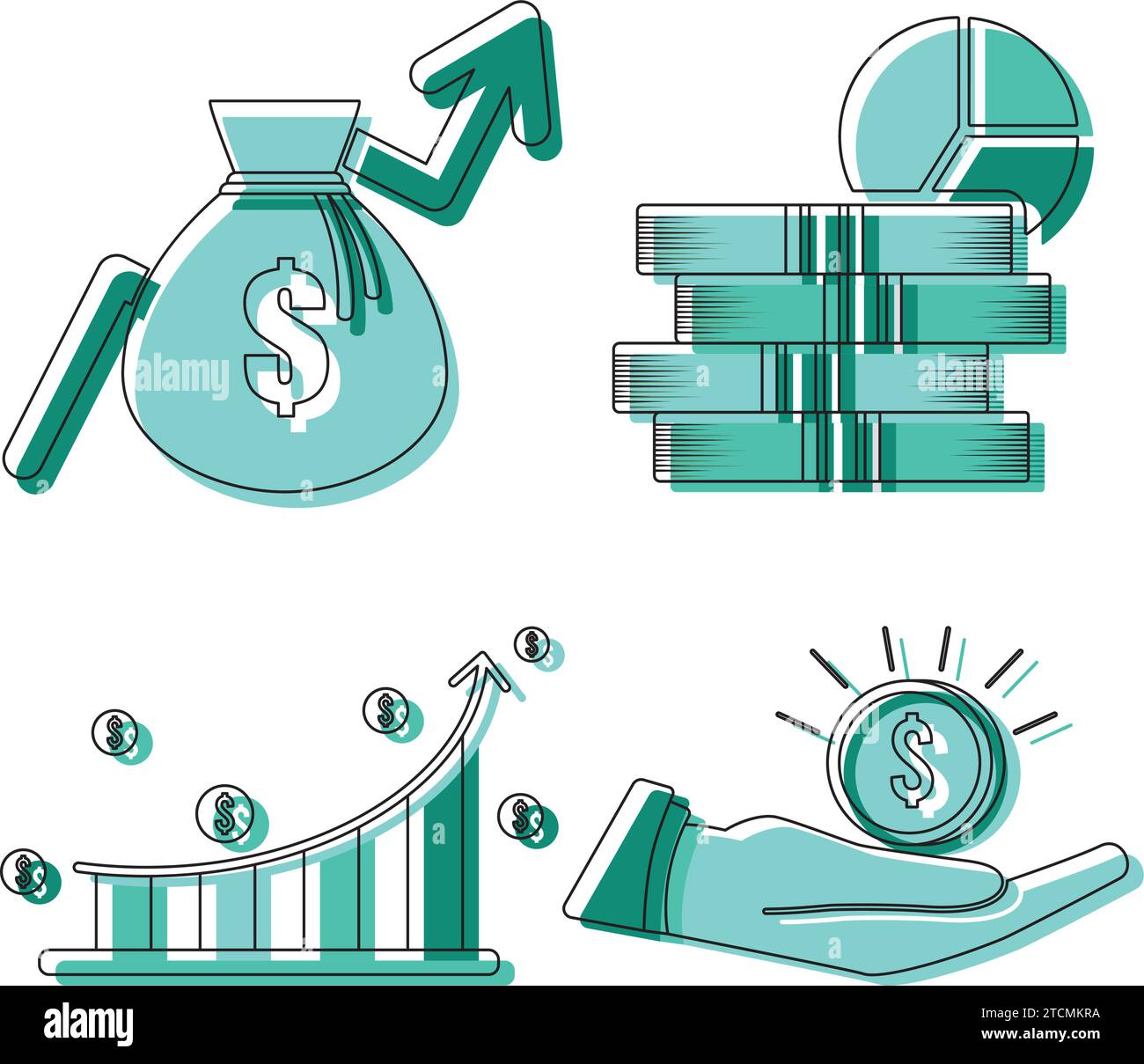 Set of finance icons Vector Stock Vector Image & Art - Alamy