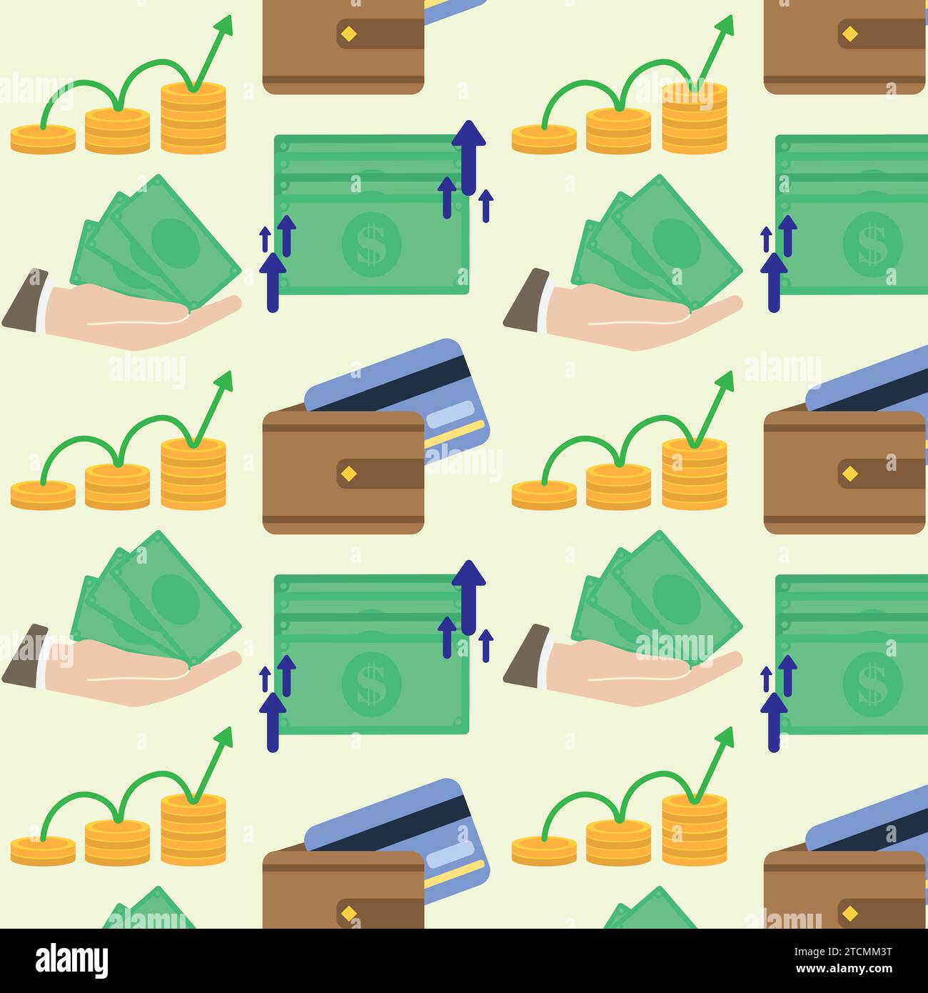 Finance icons Pattern background Vector Stock Vector Image & Art - Alamy