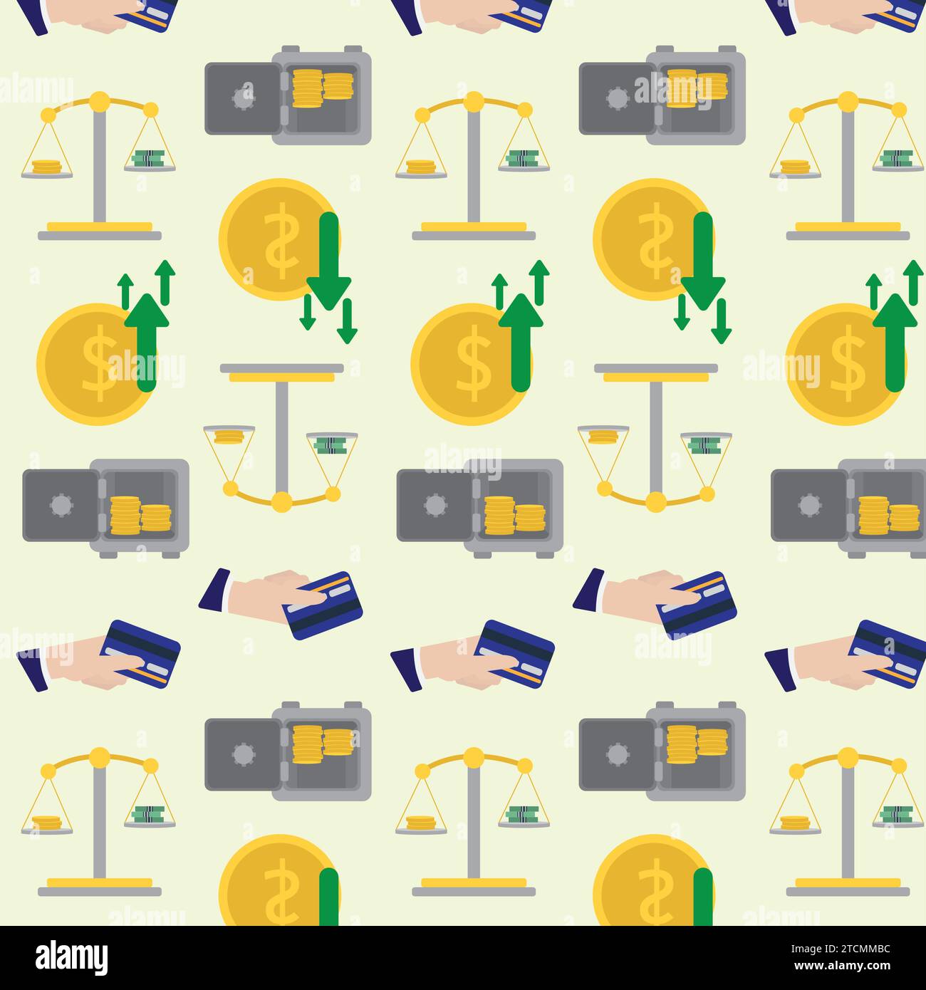 Finance icons Pattern background Vector Stock Vector Image & Art - Alamy