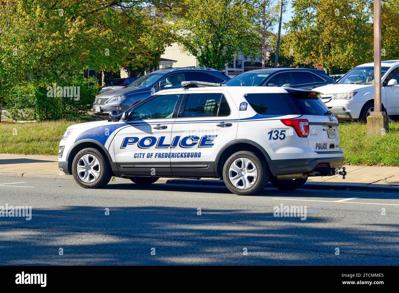 Fredericksburg VA Police department vehicle Stock Photo - Alamy