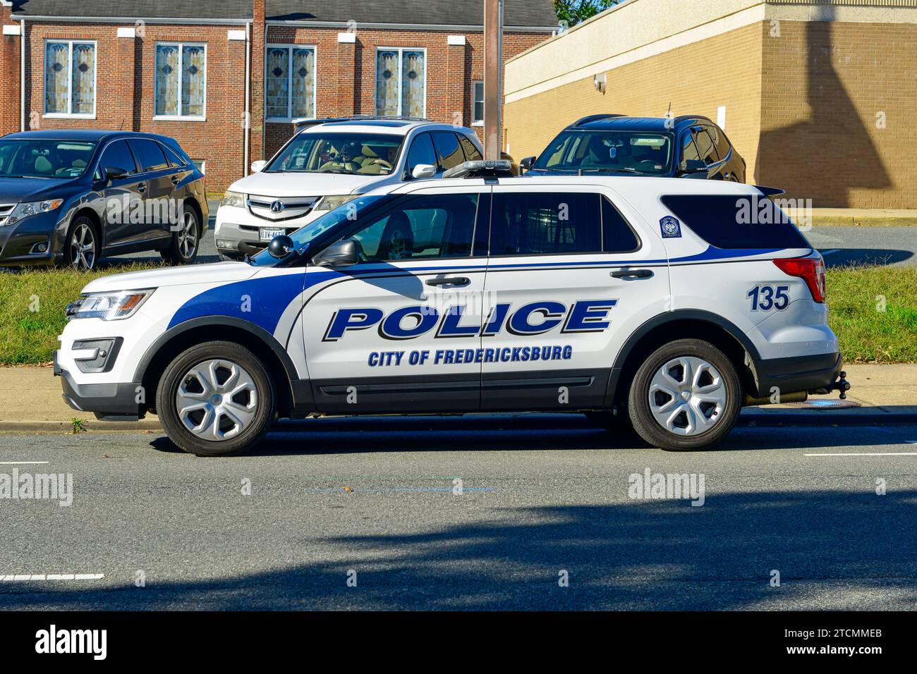 Fredericksburg VA Police department vehicle Stock Photo - Alamy