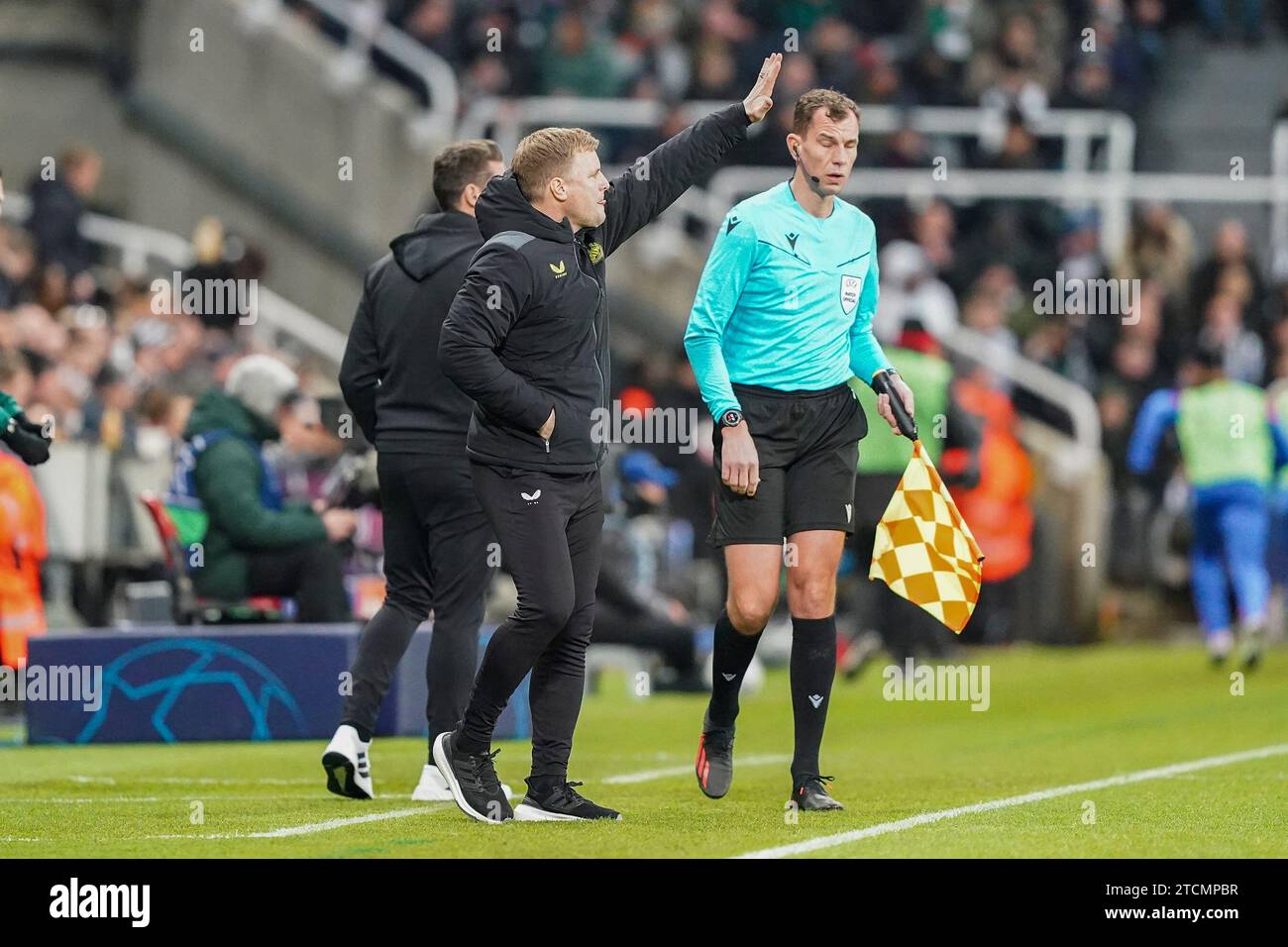 Newcastle, UK. 13th Dec, 2023. Newcastle United Manager Eddie Howe ...