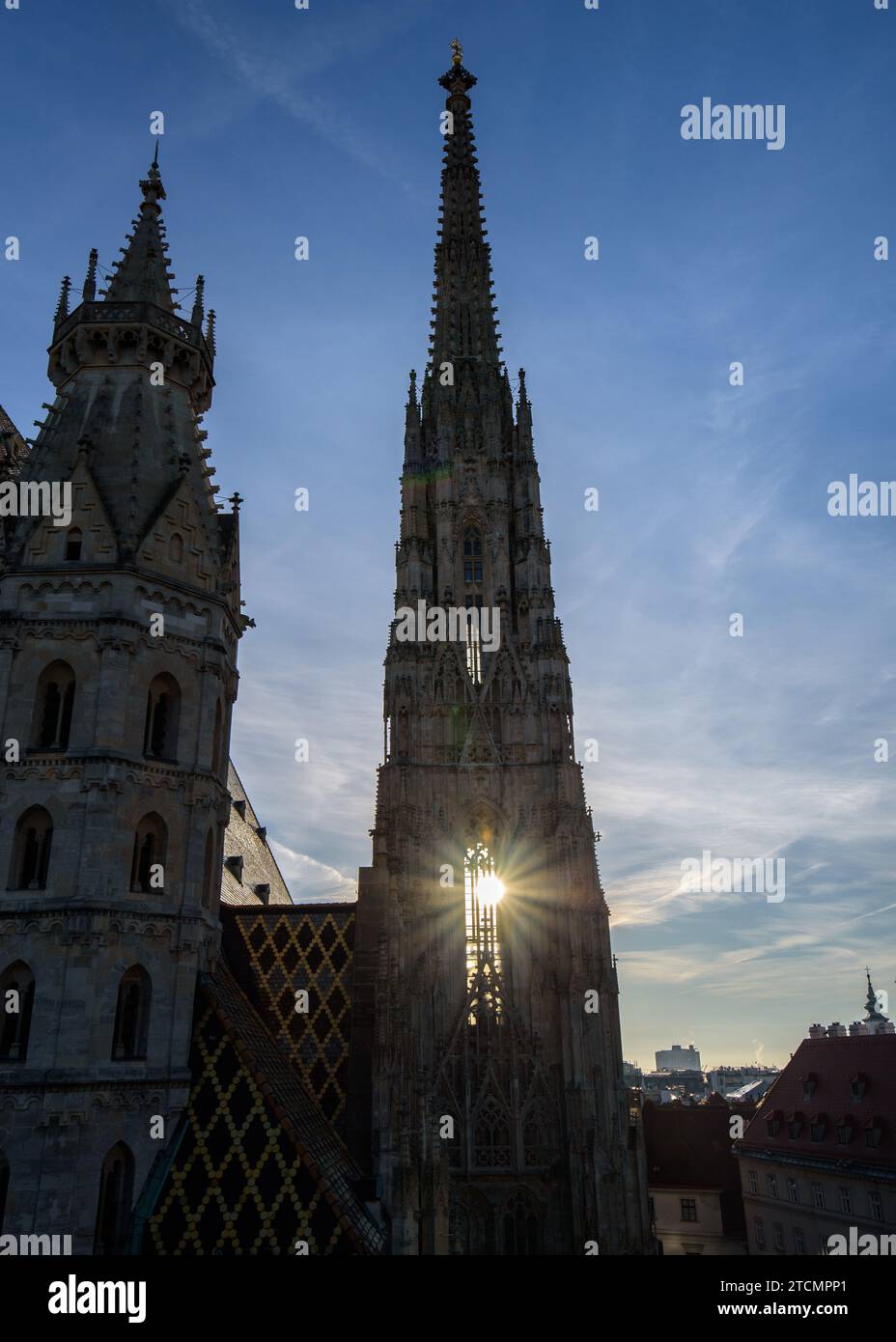 St stephens cathedral night vienna hi-res stock photography and images ...