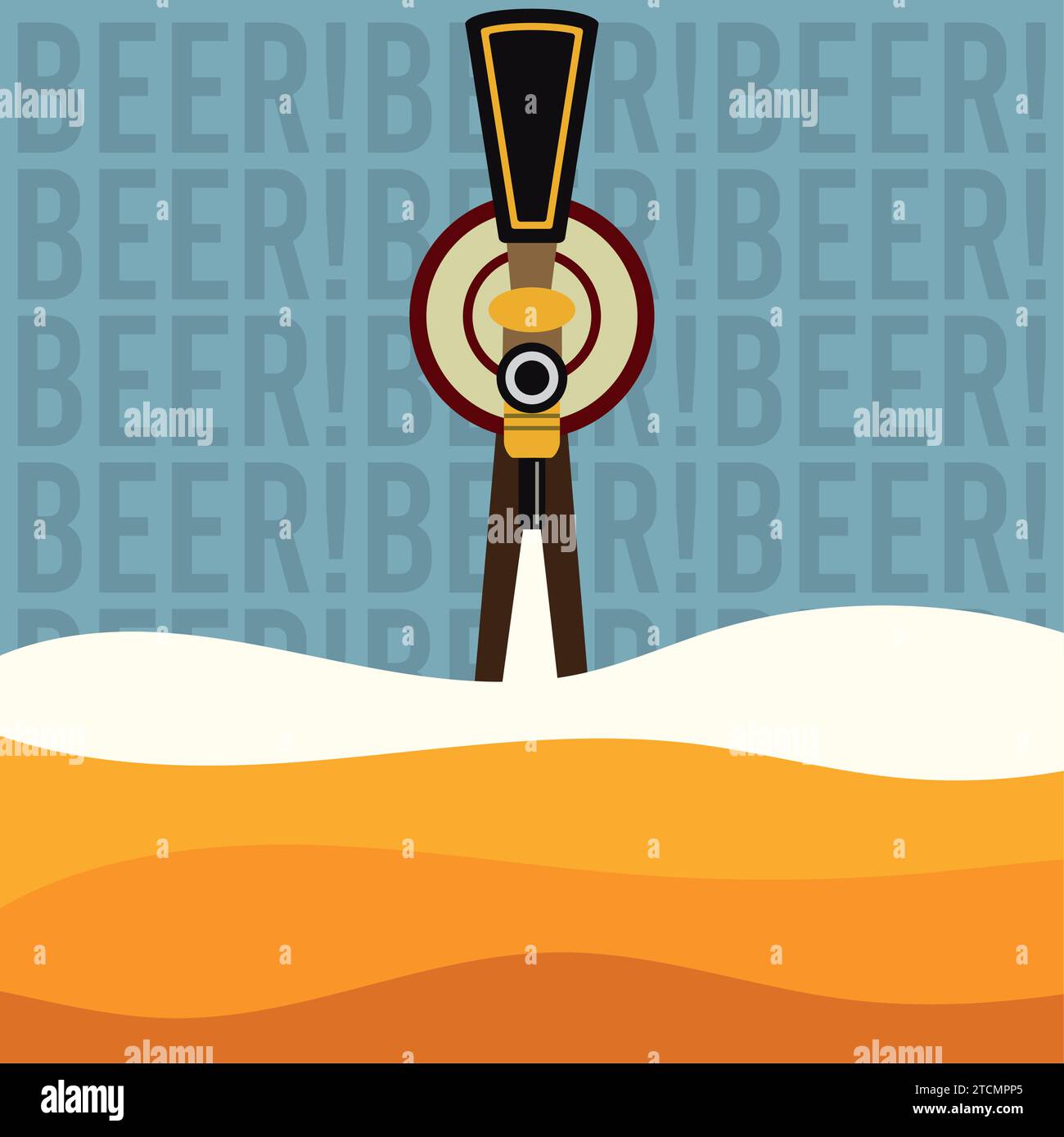 Colored beer poster Vector Stock Vector Image & Art - Alamy