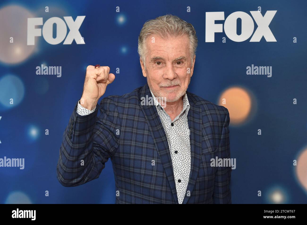 John Walsh arrives at the FOX winter junket on Wednesday, Dec. 13, 2023, in Los Angeles. (Photo ...