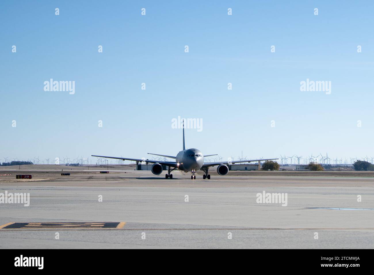 The 60th Air Mobility Wing’s fifth KC-46A Pegasus taxis at Travis Air ...