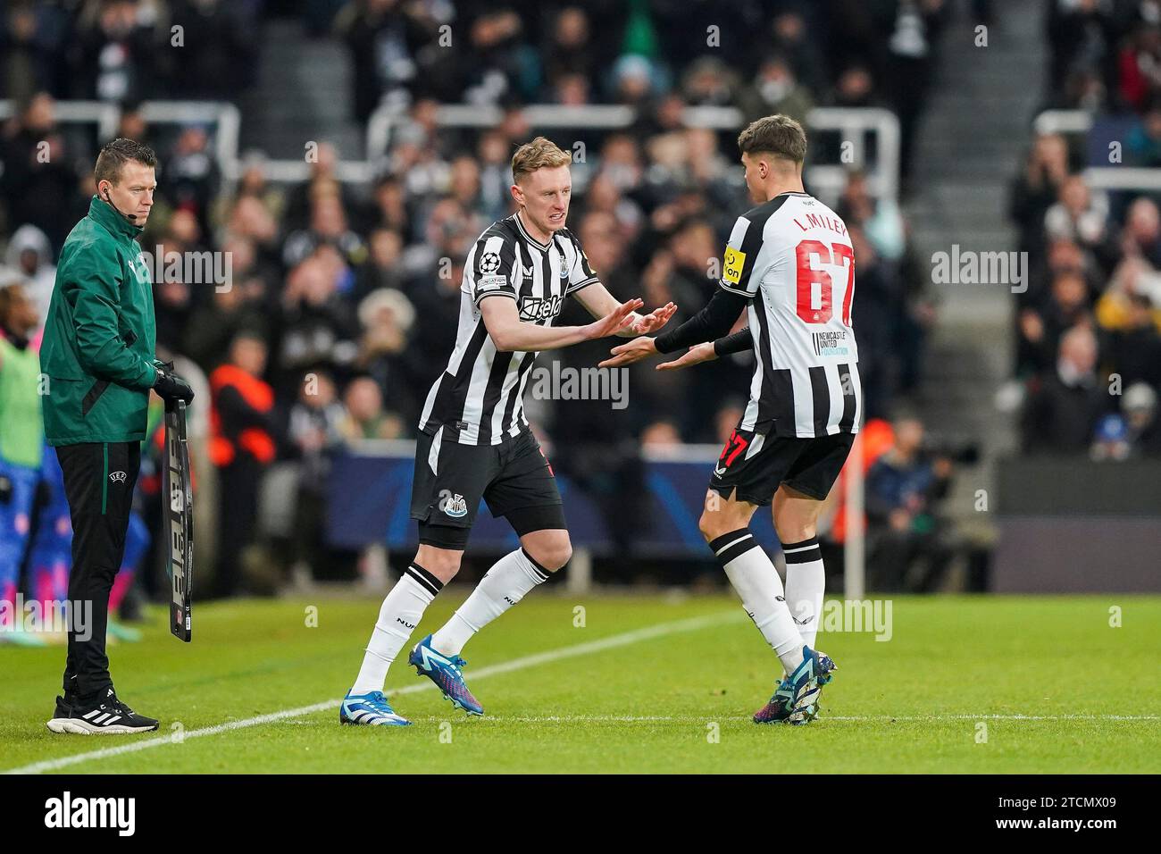 Newcastle, UK. 13th Dec, 2023. Newcastle United midfielder Sean ...