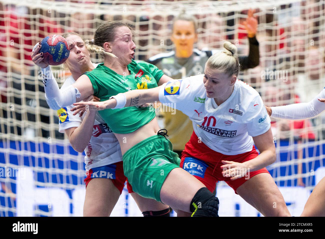 Herning, Denmark. 13th Dec, 2023. Sarah Iversen and Kathrine Heindahl ...