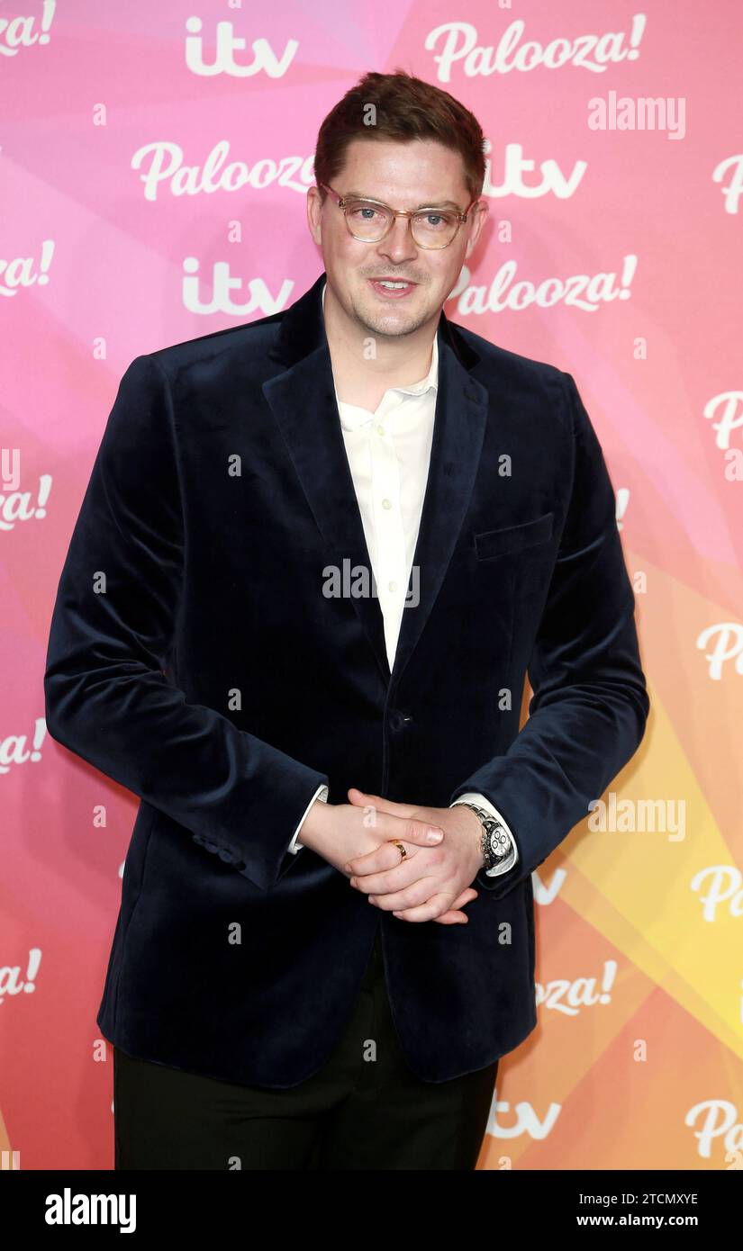 Alex George attends the ITV Palooza! 2021 at The Royal Festival Hall in ...