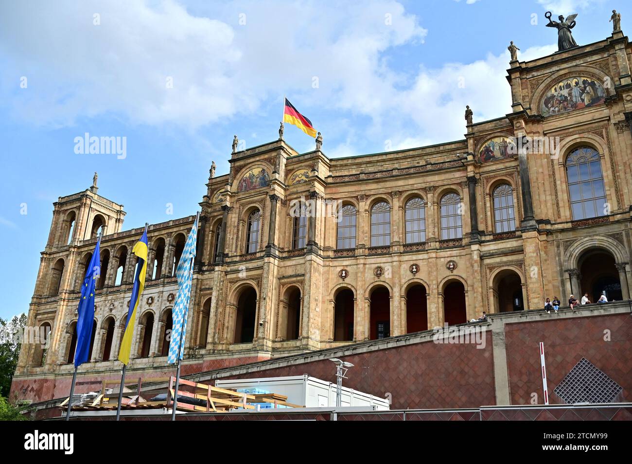 Maximilianeum in Munich, seat of the Bavarian state parliament, Bavaria ...