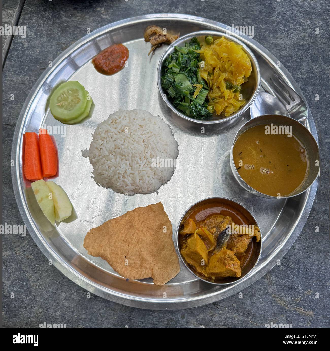 Dhal bbat takari hi-res stock photography and images - Alamy