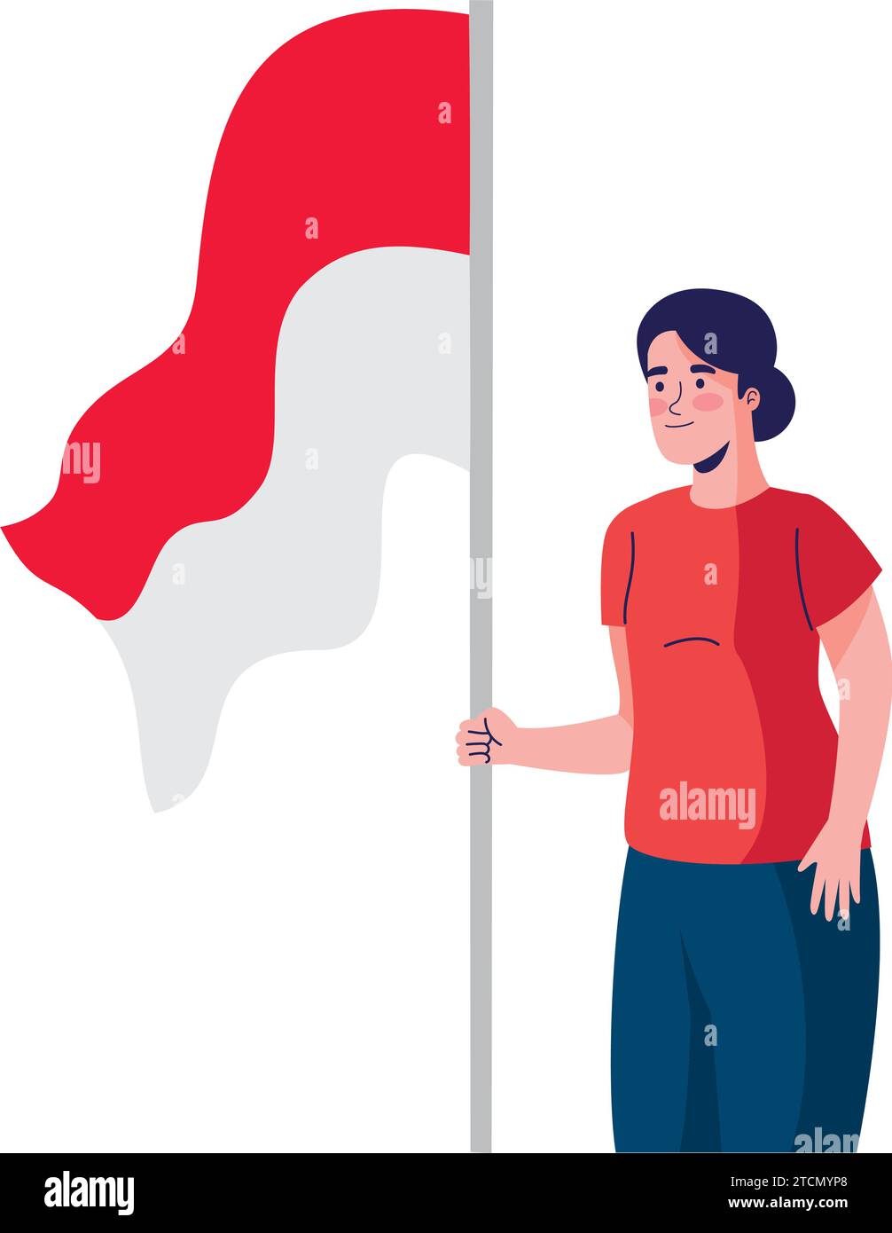 Indonesia merdeka illustration Cut Out Stock Images & Pictures - Alamy