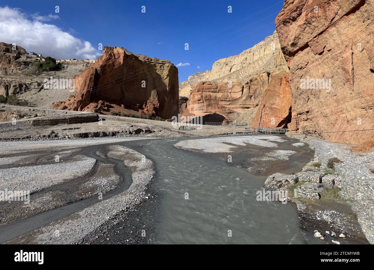 The Kali Gandaki River Gorge in Mustang District is the deepest in the ...