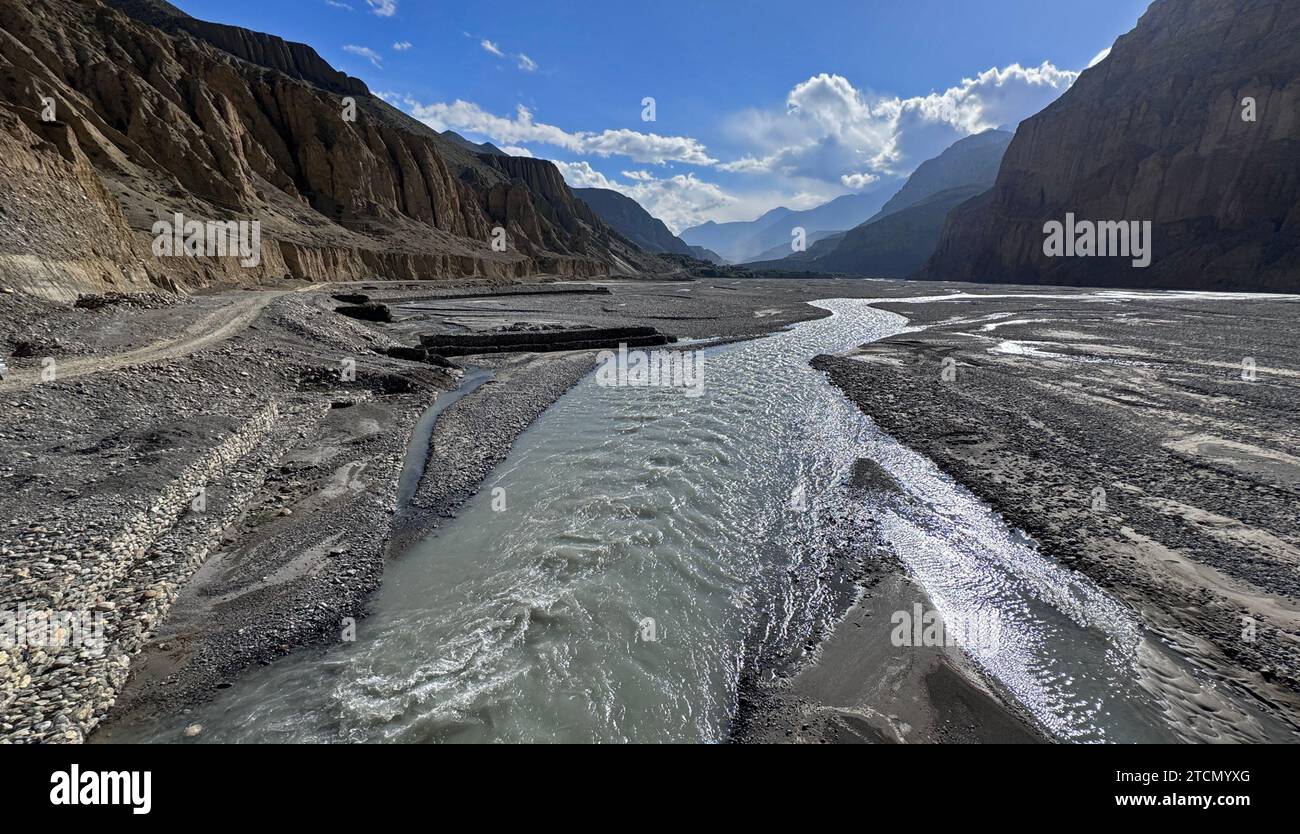 The Kali Gandaki River Gorge in Mustang District is the deepest in the ...