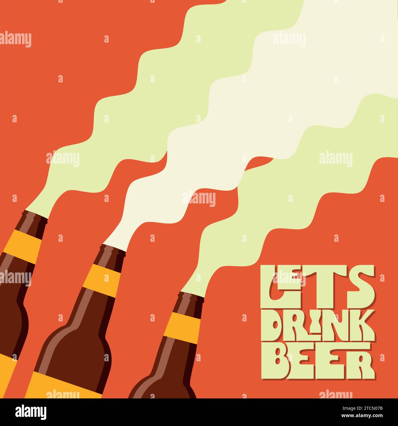 Vintage beer poster Vector Stock Vector Image & Art - Alamy