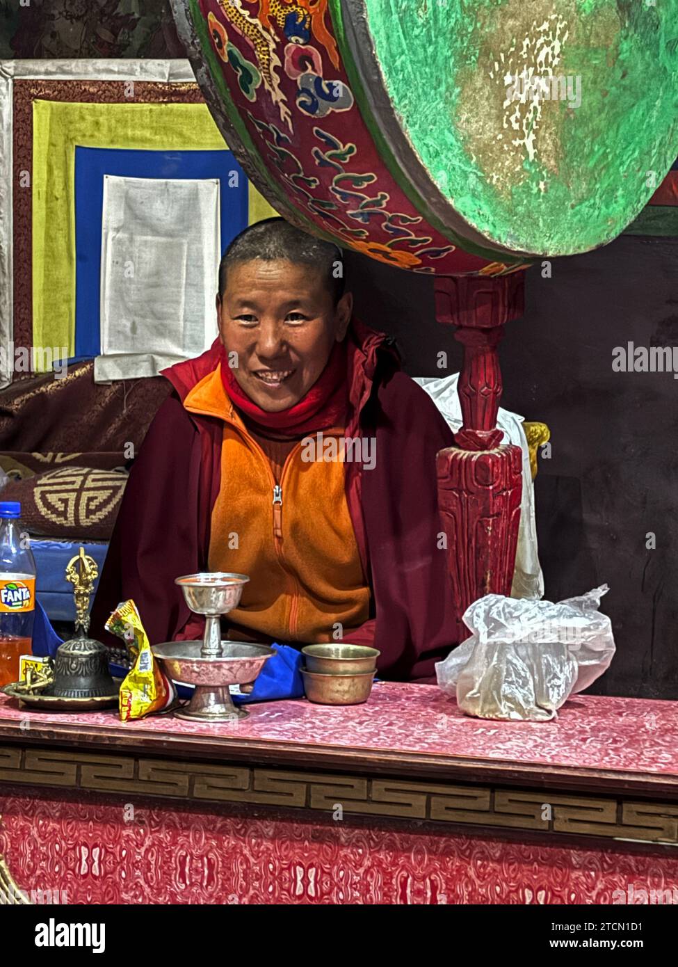 A Sakya sect Buddhist nun doing Puja for Jade Lovell the day she passed ...