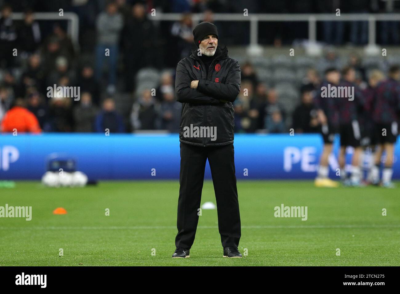 Newcastle on Wednesday 13th December 2023.AC Milan Manager Stefano ...