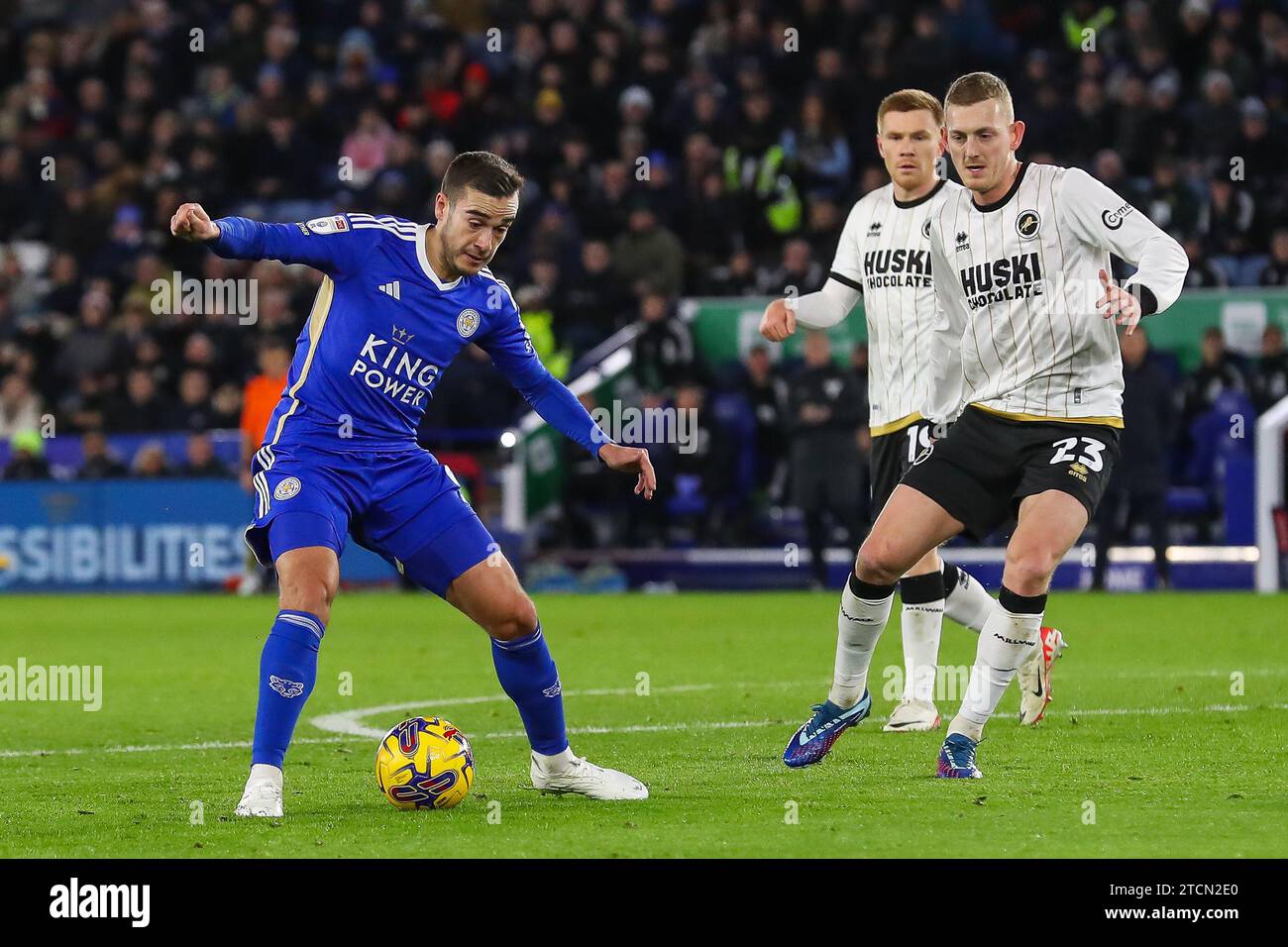 Harry Winks #8 of Leicester City in action during the Sky Bet ...