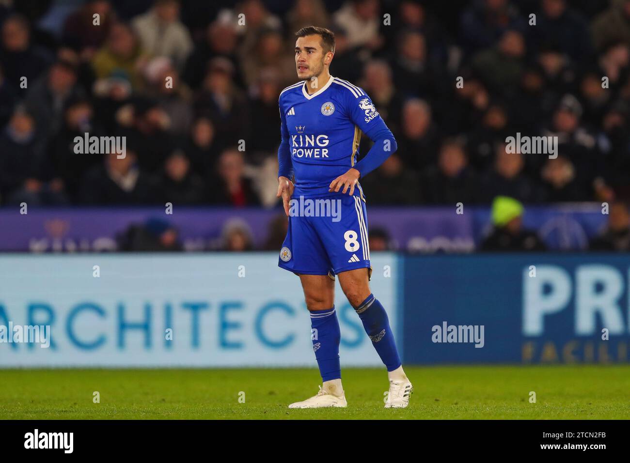 Harry Winks #8 of Leicester City during the Sky Bet Championship match ...