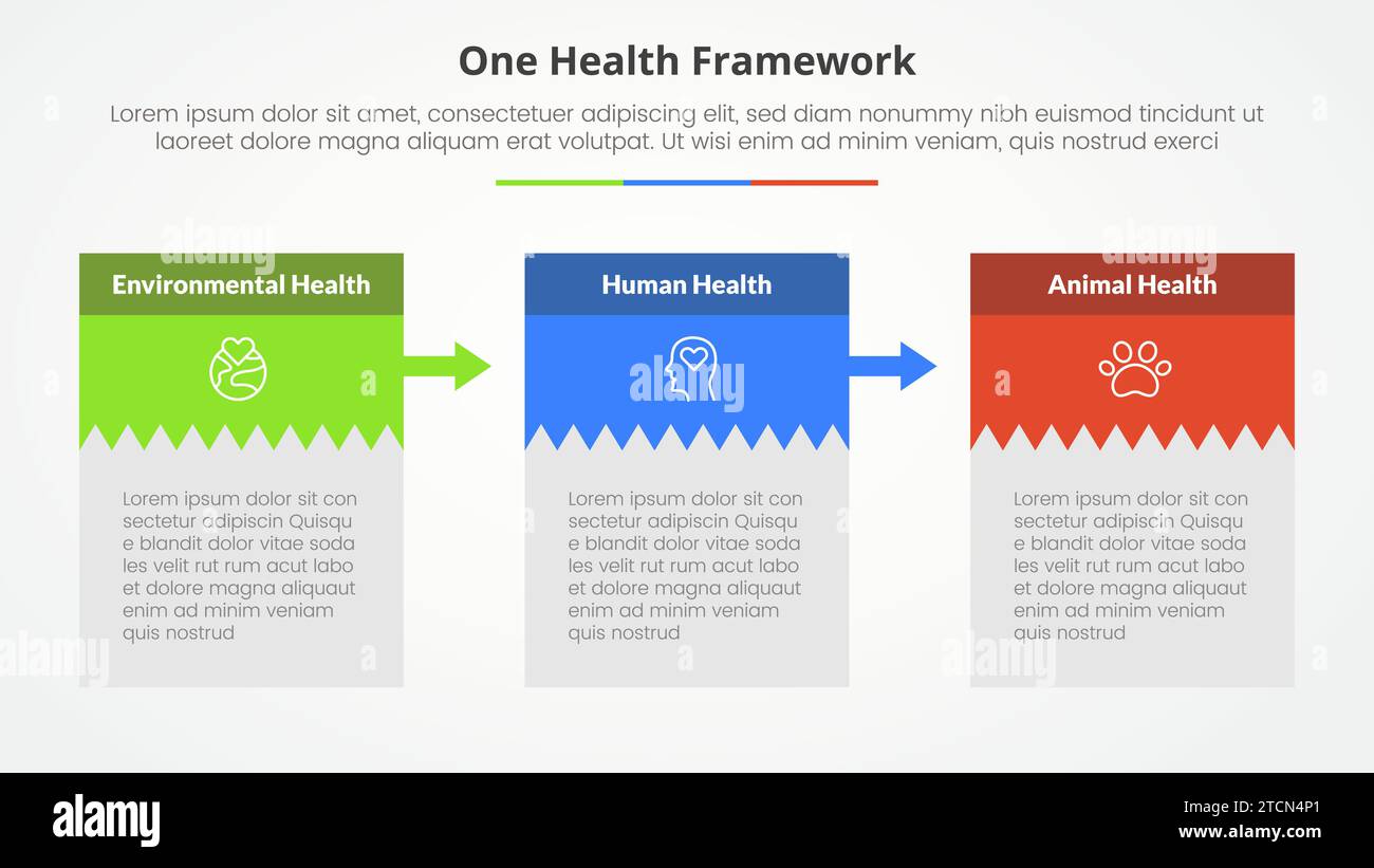 one health infographic concept for slide presentation with creative ...