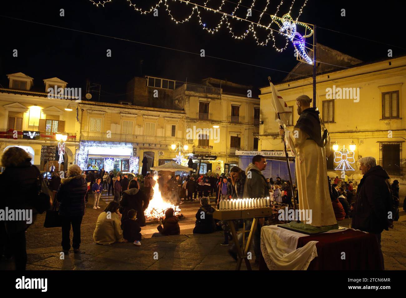 Pagani, Salerno, Italy. 13th Dec, 2023. On the day of the feast of ...