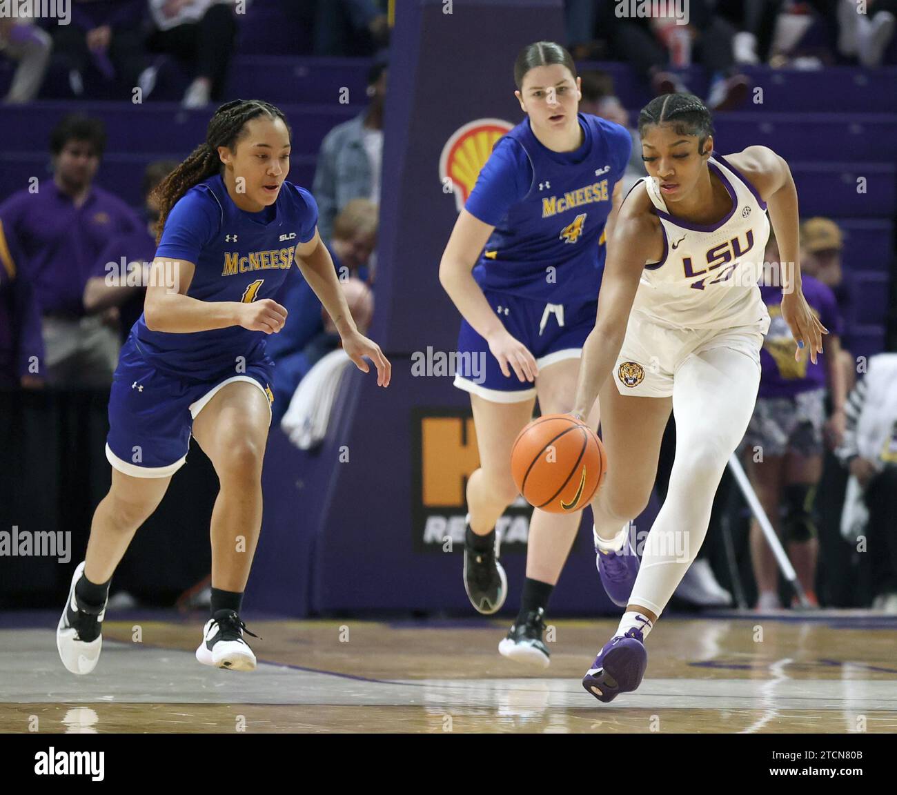 Baton Rouge, USA. 12th Dec, 2023. LSU Lady Tigers forward Angel Reese ...