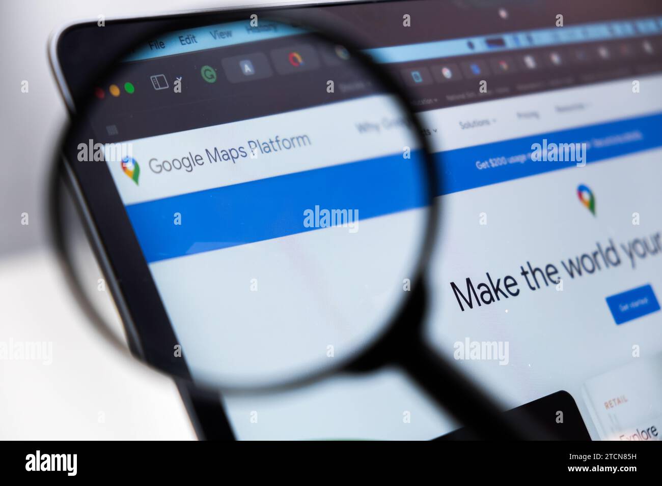 Enlarged maps hi-res stock photography and images - Alamy