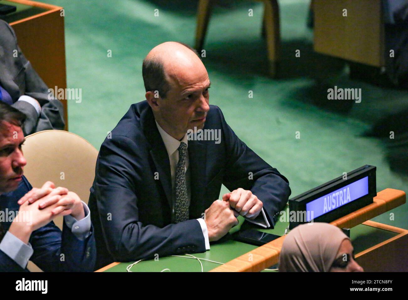 New York, New York, USA. 12th Dec, 2023. Austria Permanent ...