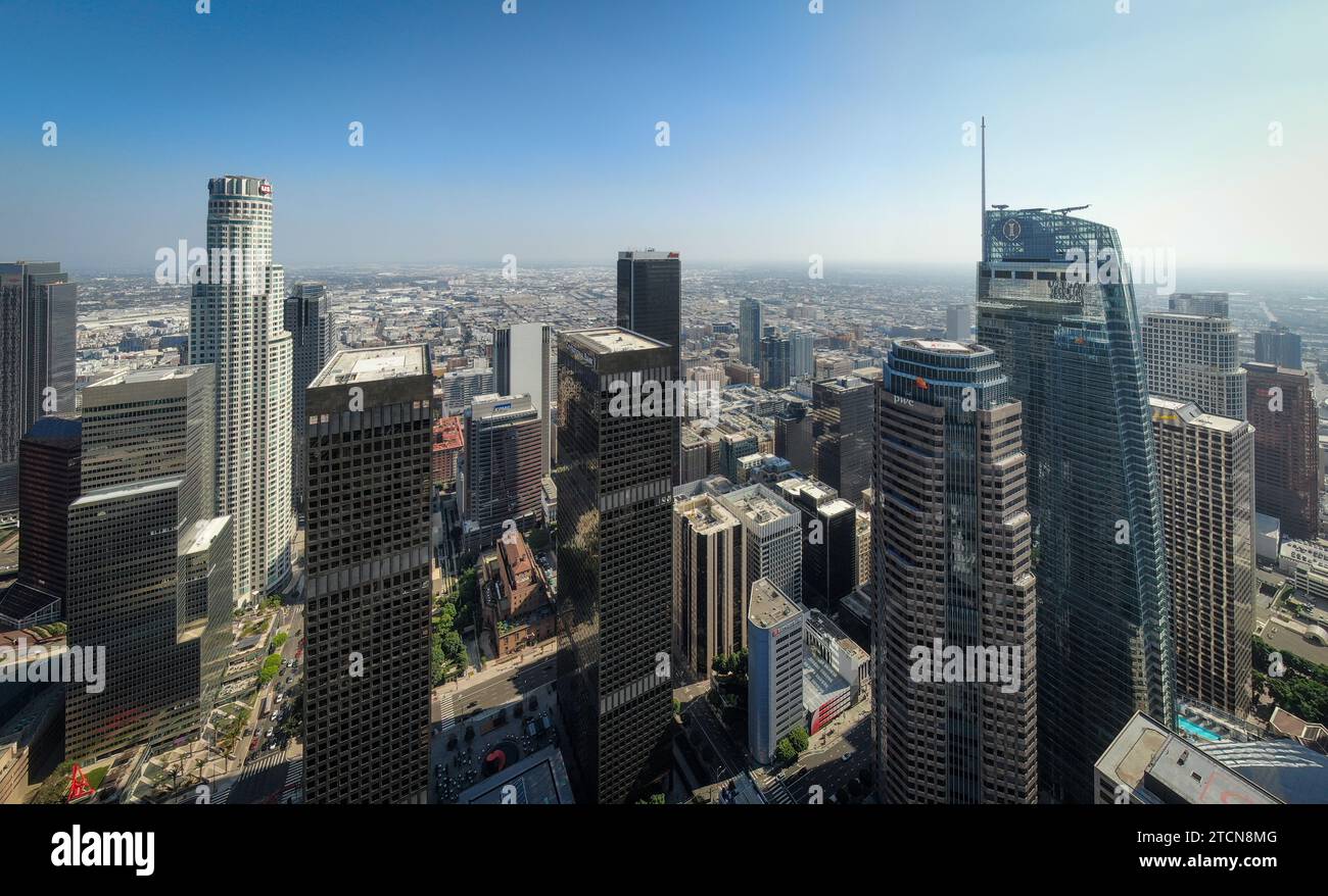 Los angeles downtown skyline 2024 hi-res stock photography and images ...