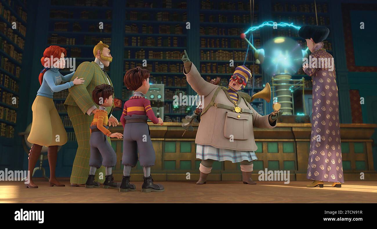 THE CANTERVILLE GHOST, Virginia Otis (left, voice: Emily Carey), boys ...