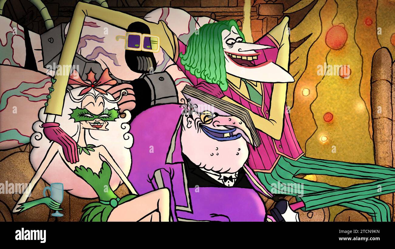MERRY LITTLE BATMAN, top from left: Bane (voice: Chris Sullivan), The ...