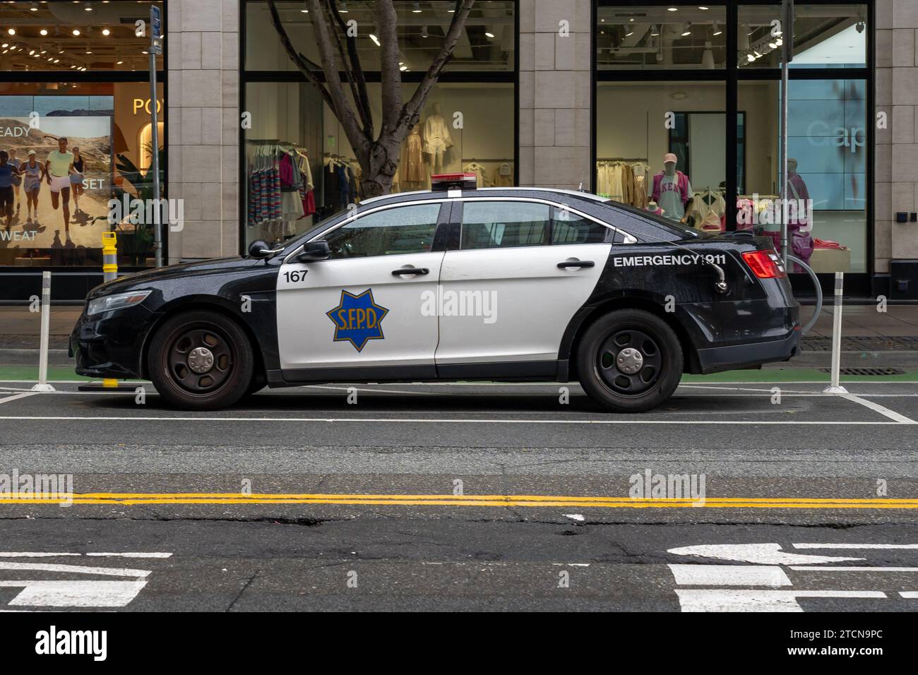 A SFPD Police car in downtown San Francisco, CA, USA Stock Photo - Alamy