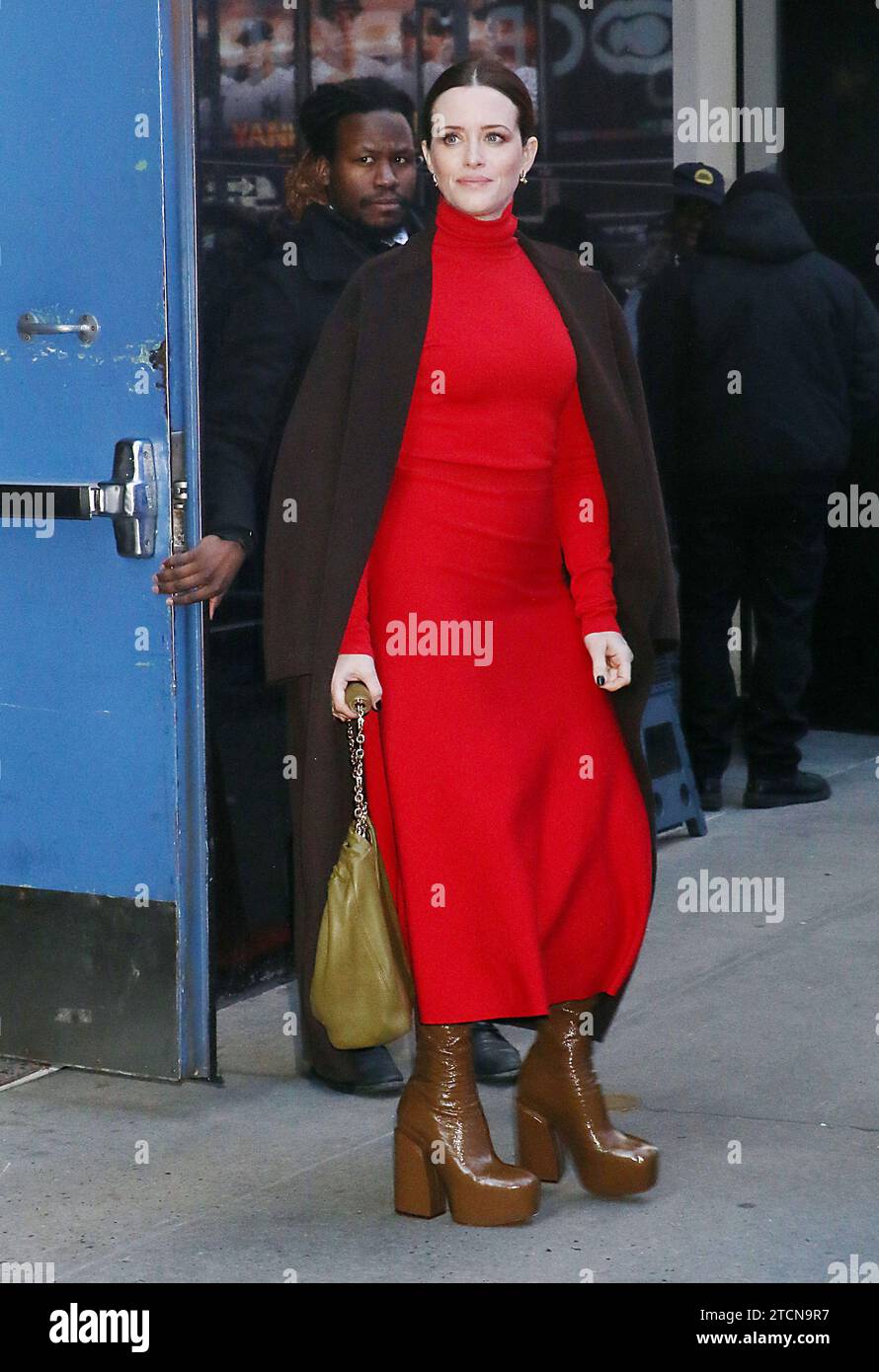New York, NY, USA. 13th Dec, 2023. Claire Foy seen at Good Morning ...