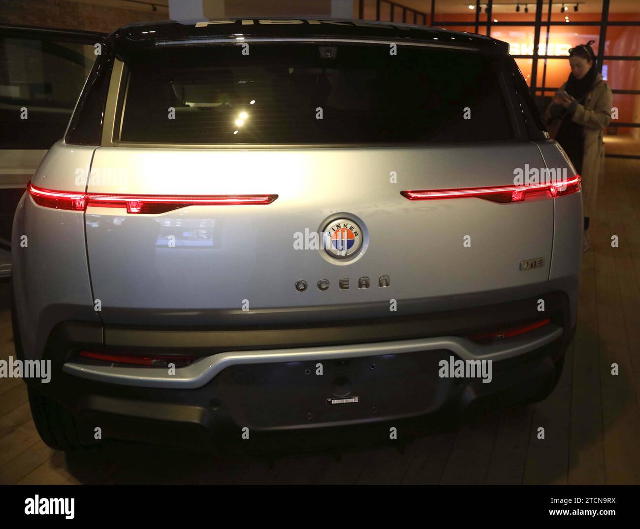 Fisker ocean electric suv rear view hi-res stock photography and images ...