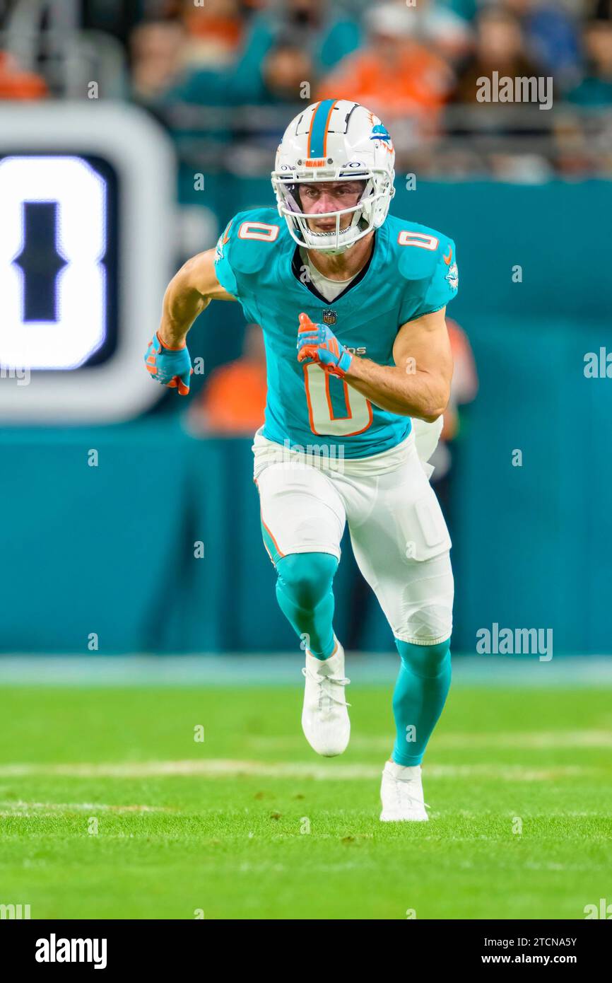 Miami Dolphins wide receiver Braxton Berrios (0) runs a play during an ...