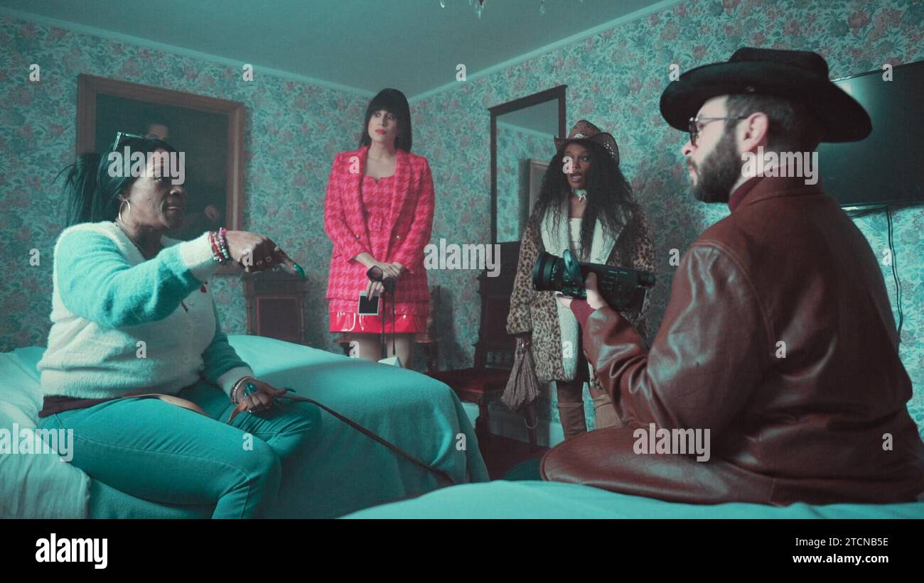 LIVING FOR THE DEAD, Roz Hernandez (center left), Juju Bae (center ...