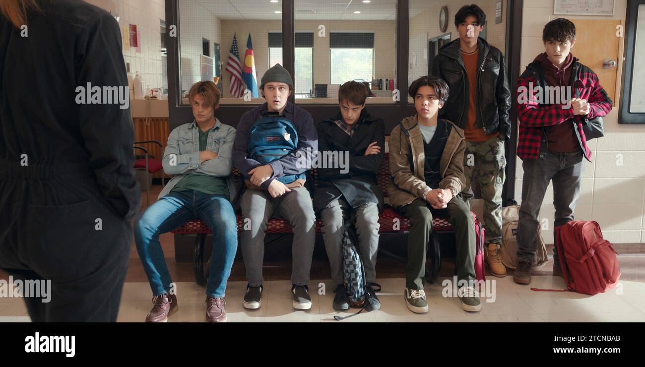 MY LIFE WITH THE WALTER BOYS, from left: Noah LaLonde, Connor Stanhope ...