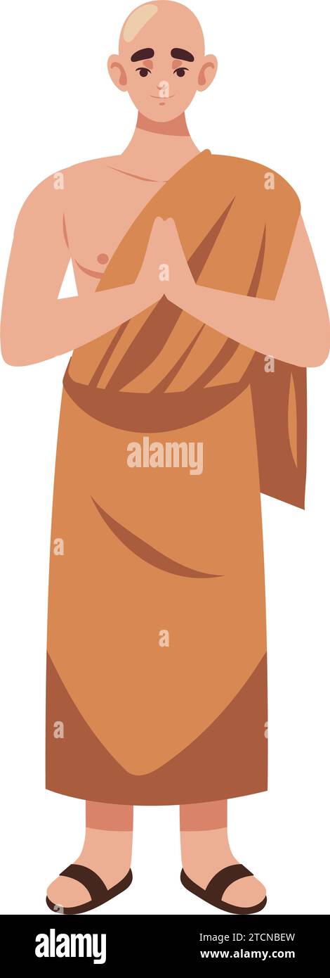 buddhist monk pray Stock Vector Image & Art - Alamy
