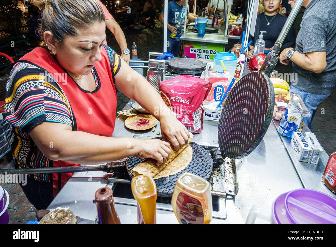 Merida Mexico,centro historico central historic district,making cooking ...
