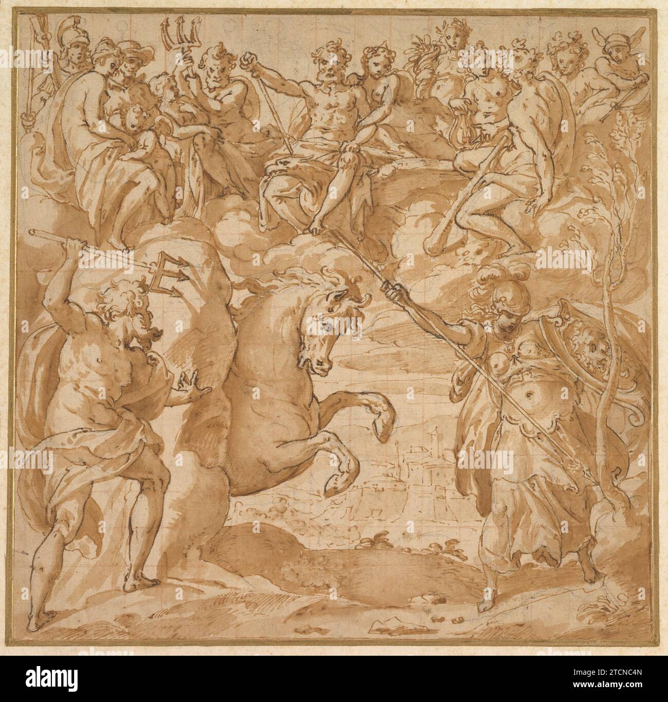 Contest of athena and poseidon hi-res stock photography and images - Alamy