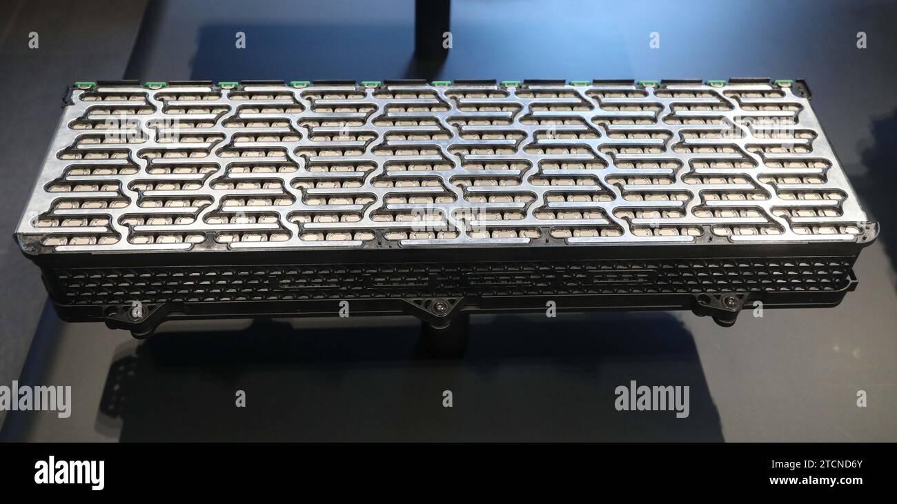 New York, New York, USA. 13th Dec, 2023. A view of the Lucid Air ...