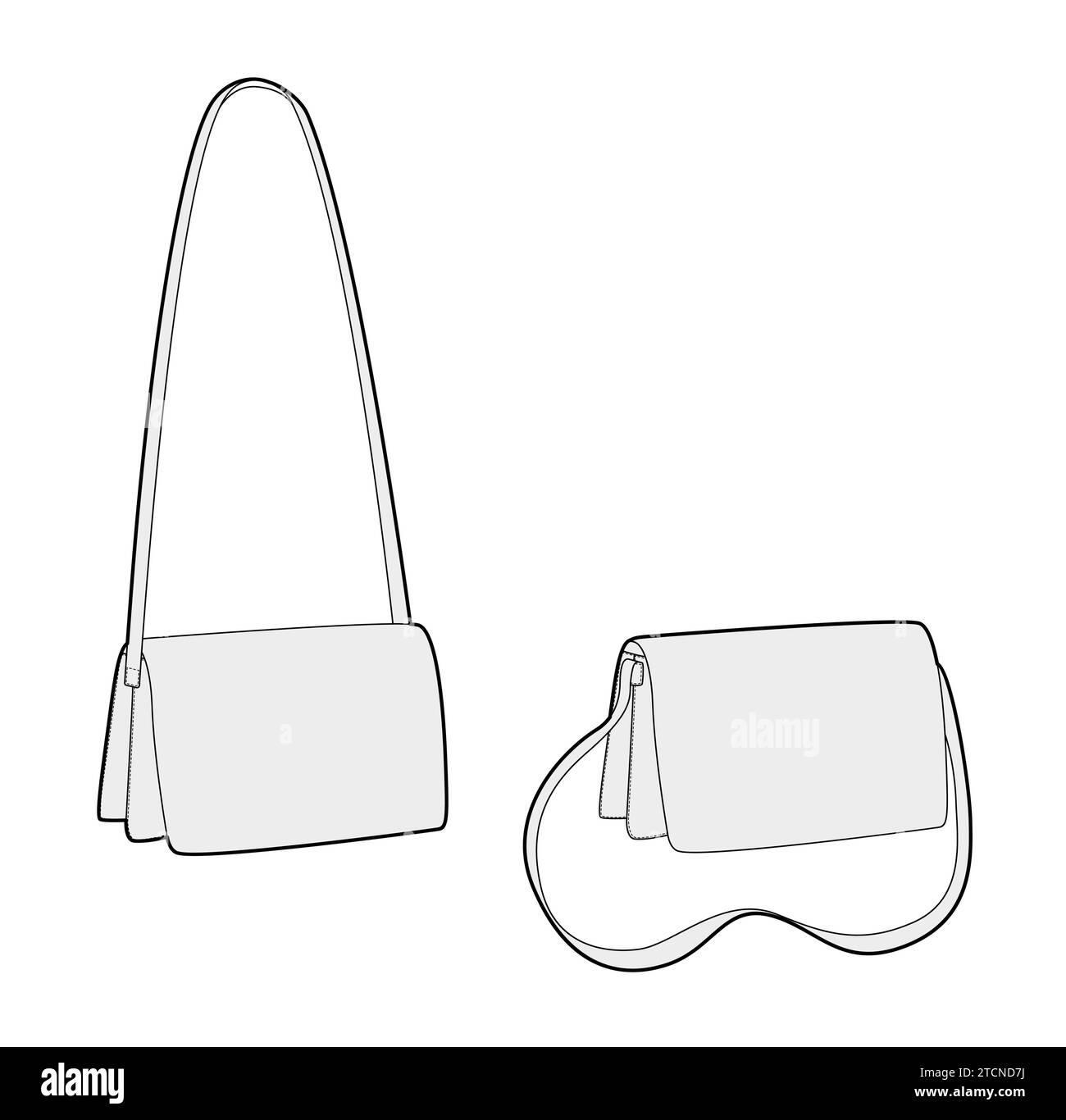 Accordion Compartment bag saddle silhouette crossbody. Fashion ...