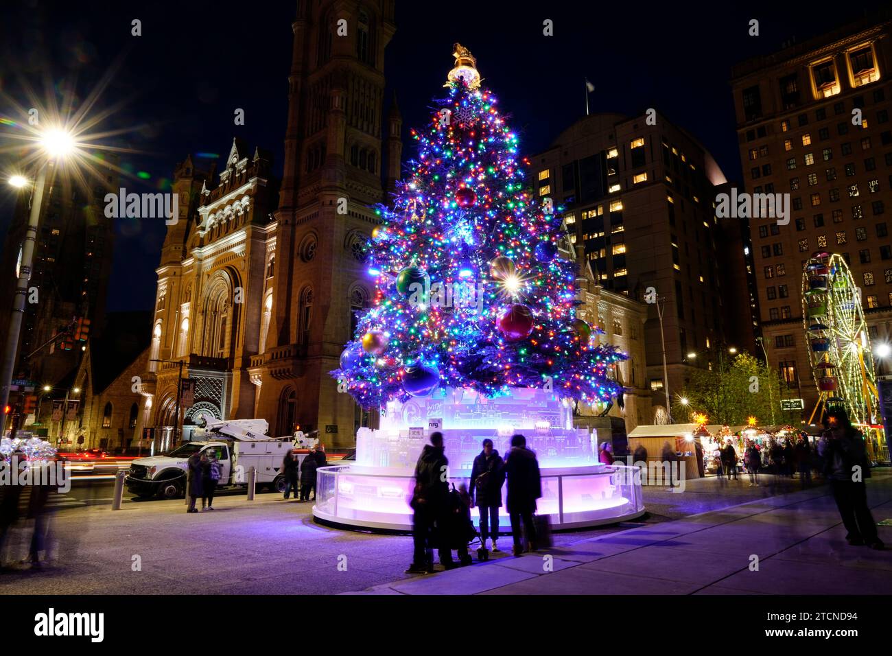 Christmas decorations at City Hall in Philadelphia, Wednesday, Dec. 13 ...